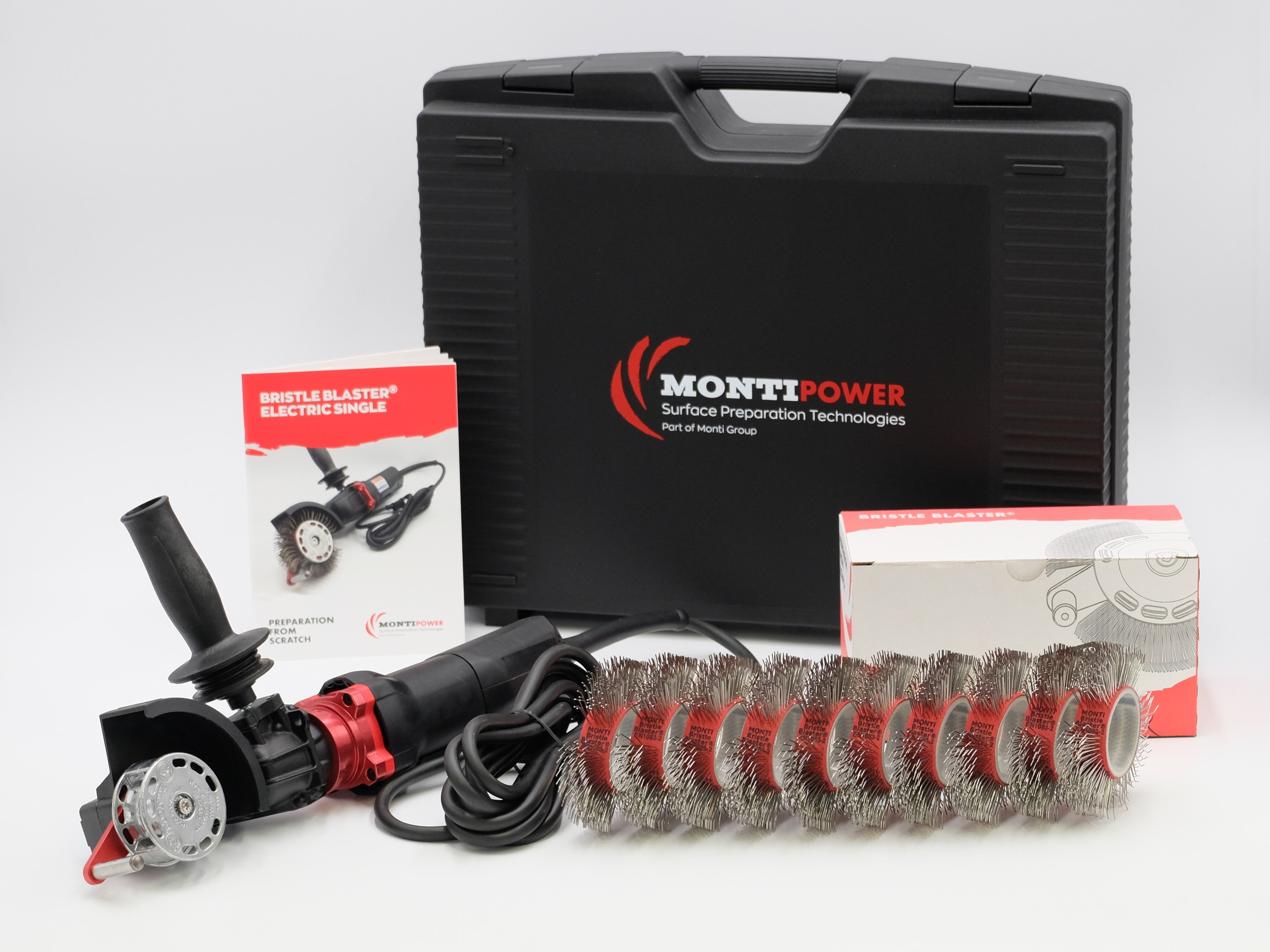 MONTI Bristle Blaster Stainless Steel Set (900W). 240V. Dual Hertz. (S ...